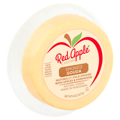 Red Apple Cheese Apple Smoked Cheese, Natural Gouda