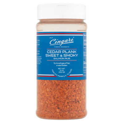 Cingari Family Markets Cedar Plank Sweet & Smoky Salmon Rub, 9 oz ...