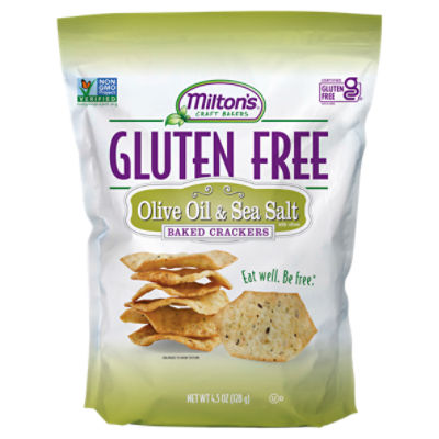 Milton's Craft Bakers Gluten Free Olive Oil & Sea Salt with Olives ...