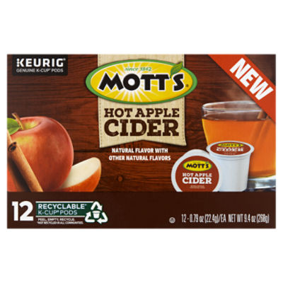 Mott's Hot Apple Cider K-Cup Pods, 0.79 oz, 12 count