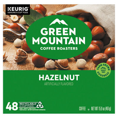 Green Mountain Coffee Roasters Hazelnut Coffee K-Cup Pods Value Pack, 0 ...