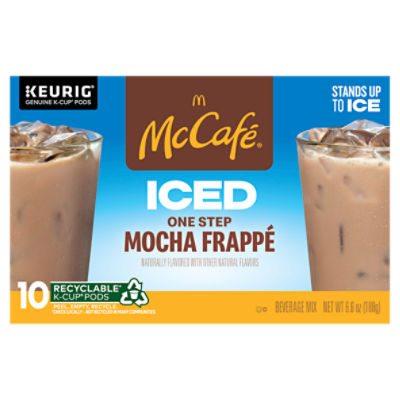 McCafé ICED One Step Mocha Frappé, Keurig Single Serve K-Cup Pods, 10 ...