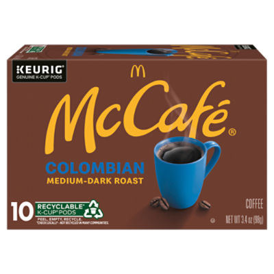 McCafé Colombian Medium-Dark Roast Coffee K-Cup Pods, 10 count, 3.4 oz ...
