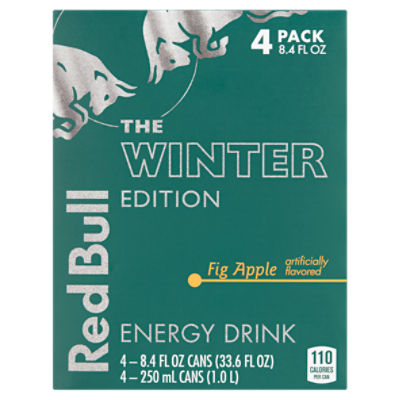 Red Bull The Winter Edition Fig Apple Energy Drink, 8.4 fl oz, 4 count