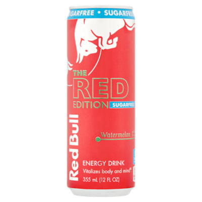 Red Bull Sugarfree Watermelon Energy Drink, 12 fl oz - The Fresh Grocer
