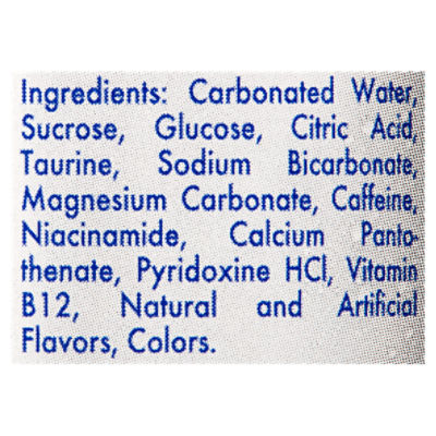 Red Bull Energy Drink Ingredients