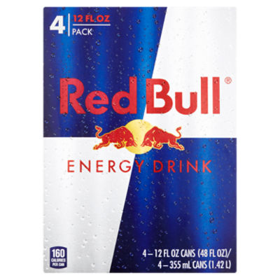 Red Bull Energy Drink, 12 fl oz, 4 count - Gourmet