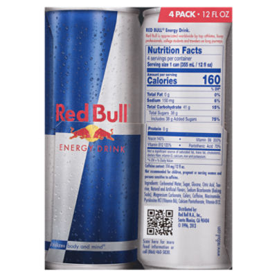 Red Bull Energy Drink Nutrition Facts