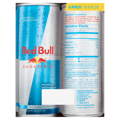 Red Bull Sugar Free Nutrition Facts