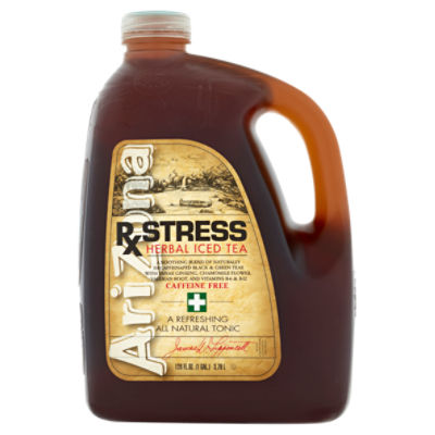 AriZona RX Stress Herbal Iced Tea, 128 fl oz
