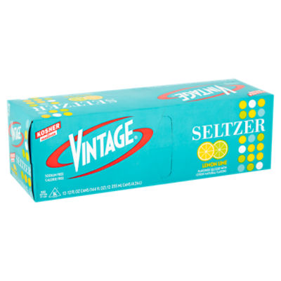 Vintage Lemon Lime Flavored, Seltzer