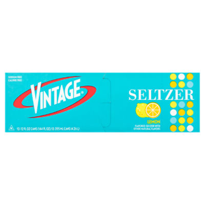 Vintage Lemon Seltzer, 12 fl oz, 12 count