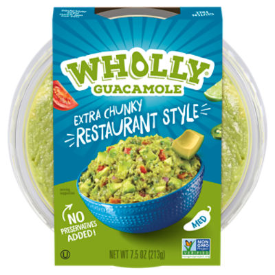 Wholly Guacamole Extra Chunky Restaurant Style Guacamole, 7.5 oz - Gourmet