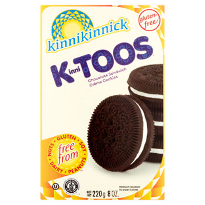 Kinnikinnick KinniToos Chocolate Sandwich Crème, Cookies