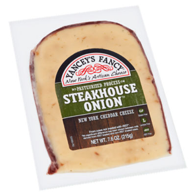 Yancey's Fancy Steakhouse Onion New York Cheddar Cheese, 7.6 oz - Fairway