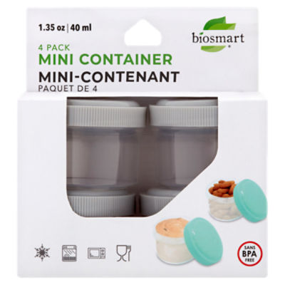Biosmart 1.35 oz Mini Container, 4 count - ShopRite