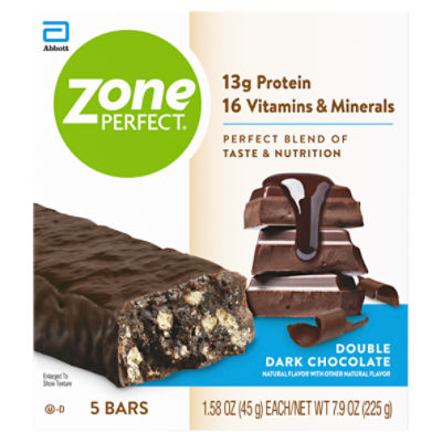 Zone Perfect Double Dark Chocolate, 1.58 oz, 5 count