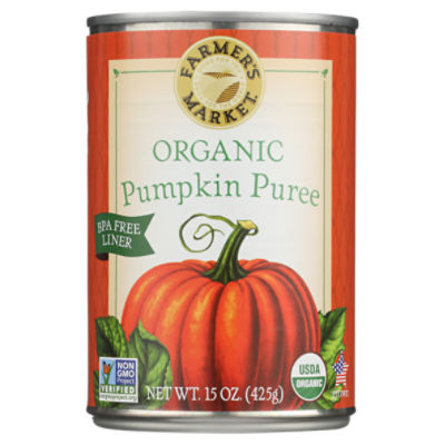 Farmer's Market Organic Pumpkin Puree, 15 oz - Gourmet