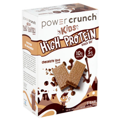 Power Crunch KIDS Chocolate Lava, Protein Snack Bar