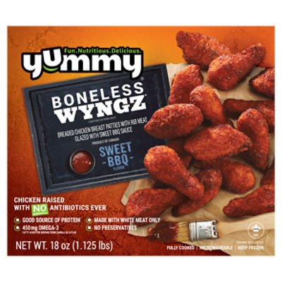 Yummy Sweet BBQ Flavor Boneless Wyngz, 20.2 oz - ShopRite