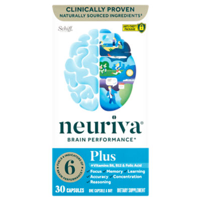 Schiff Neuriva Brain Performance Plus Capsules, 30 count - ShopRite