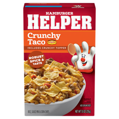 Hamburger Helper Old El Paso Crunchy Taco Rice, Sauce Mix & Corn Chips ...