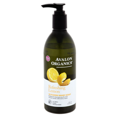 Avalon Organics Refreshing Lemon Glycerin Hand Soap, 12 fl oz