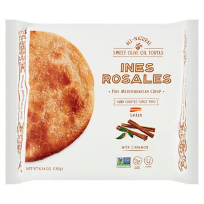 Ines Rosales All-Natural Sweet Olive Oil Tortas with Cinnamon, 6 count ...