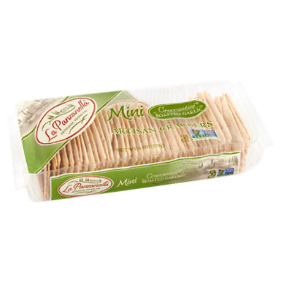 La Panzanella Croccantini Mini Roasted Garlic, Artisan Crackers