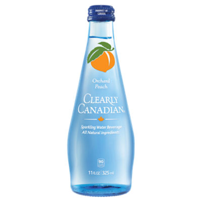 Clearly Canadian Orchard Peach Sparkling Water Beverage, 11 fl oz - ShopRite