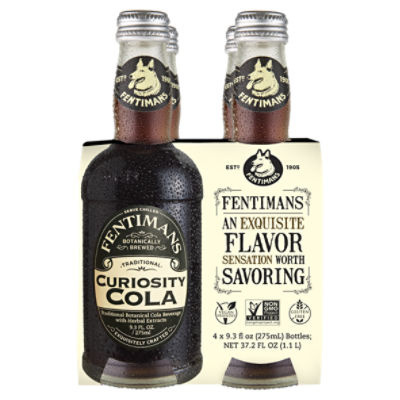 Fentimans Traditional Curiosity Cola, 9.3 fl oz, 4 count - Gourmet