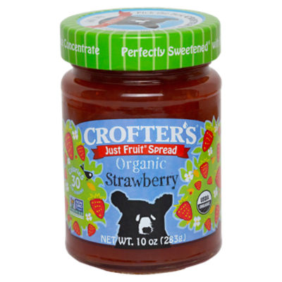 Crofter's Just Fruit Organic Strawberry Spread, 10 oz - ShopRite