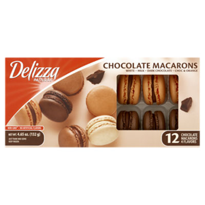Delizza Chocolate Macarons, 12 count, 4.65 oz - ShopRite