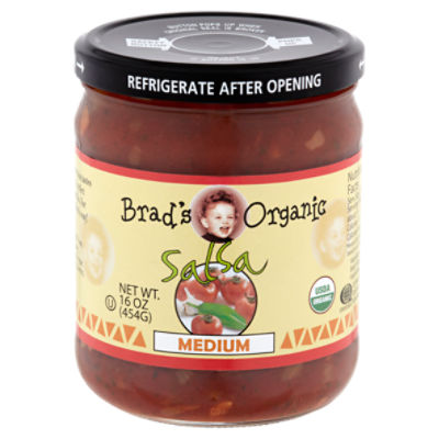 Brad's Organic Medium Salsa, 16 oz - Fairway