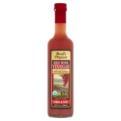 Brad's Organic Raw Unfiltered Red Wine Vinegar, 16.9 fl oz - Fairway