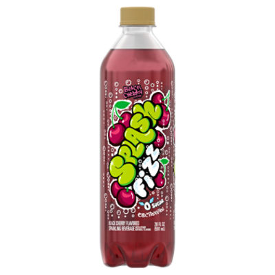 Splash Fizz, Black Cherry Flavor Sparkling Water Beverage, 20 Fl Oz Plastic Bottle
