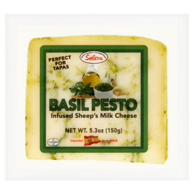 Solera Basil Pesto Infused Sheep's Milk Cheese, 5.3 oz - Fairway