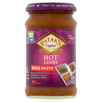 Patak's Original Hot Curry Spice Paste, 10 oz - ShopRite