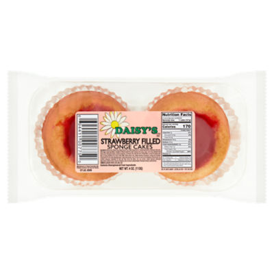 Daisy's Strawberry Filled Sponge Cakes, 4 oz - Price Rite