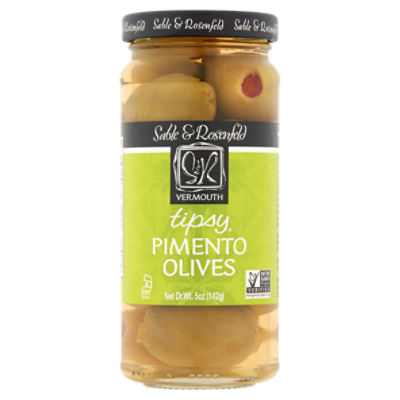 Sable & Rosenfeld Tipsy Vermouth Pimento Olives, 4.94 oz - Gourmet