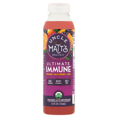 Uncle Matt's Organic Ultimate Immune Orange Juice Beverage, 12 fl oz ...