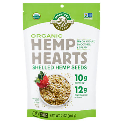 Manitoba Harvest Hemp Foods Organic Hemp Hearts Shelled Hemp Seeds, 7 ...