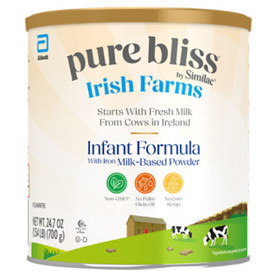 Similac Pure Bliss Infant Formula with Iron 0-12 Months, Milk-Based Powder
