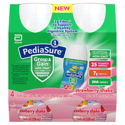 PediaSure Grow & Gain with Fiber Nutrition Shake - Strawberry