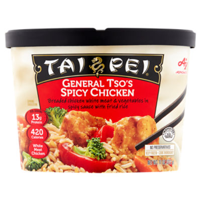 Ajinomoto Tai Pei General Tsos Spicy Chicken 11 Oz