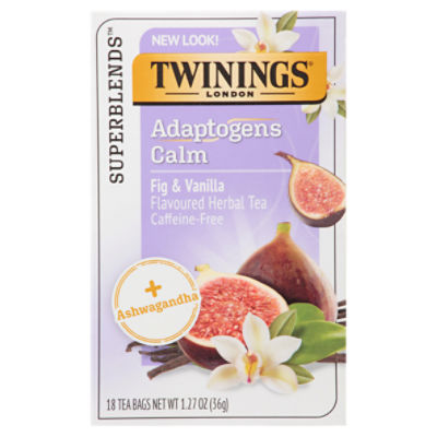 Twinings Superblends Adaptogens Calm Fig & Vanilla Flavoured Herbal Tea ...
