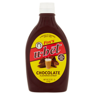 Fox's U-Bet Chocolate Flavored Syrup, 22 oz - Gourmet