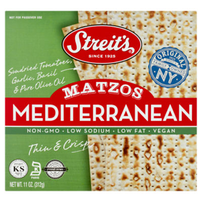 Streit's Mediterranean Matzos, 11 oz