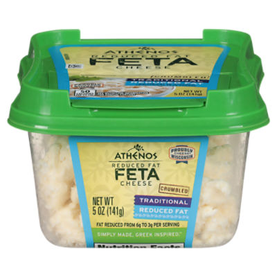 Athenos Crumbled Traditional Reduced Fat Feta Cheese, 5 oz - ShopRite
