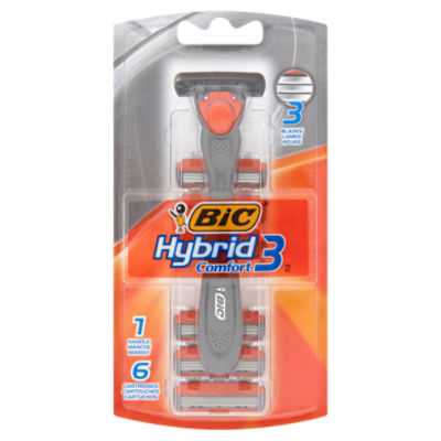 Bic Hybrid 3 Comfort Razor And Cartridges